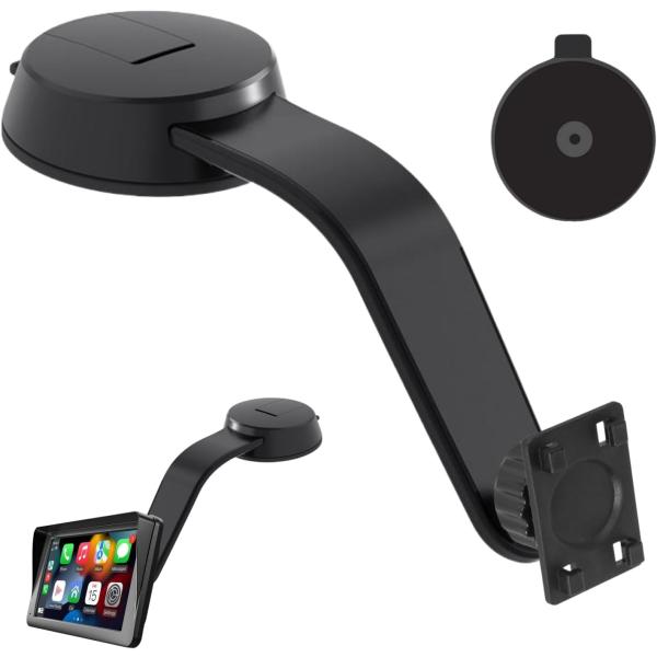 【商品概要】広範な互換性：標準の4フックブラケットクレイドルホルダーを搭載したEpronicカープレイ画面用マウントは、6インチ〜12インチのCarPlay画面、バックカメラ、GPSユニット、スマートフォンホルダーなどに対応360°回転＆メ...