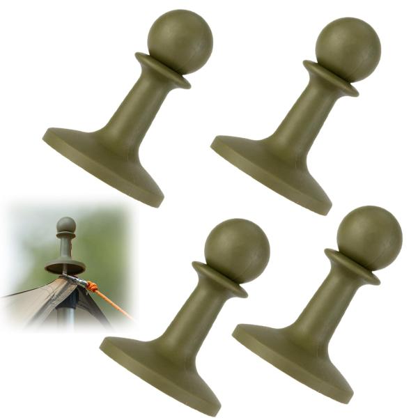 【商品概要】【セット内容?】保護キャップグリーンです4個入りセットで、キャンプポールの保護ニーズに応える。色:ミリタリーグリーン。（本製品は圧縮包装のため形が変形していますが、使用には支障ありません。熱湯やドライヤーで加熱すると元の形に戻す...