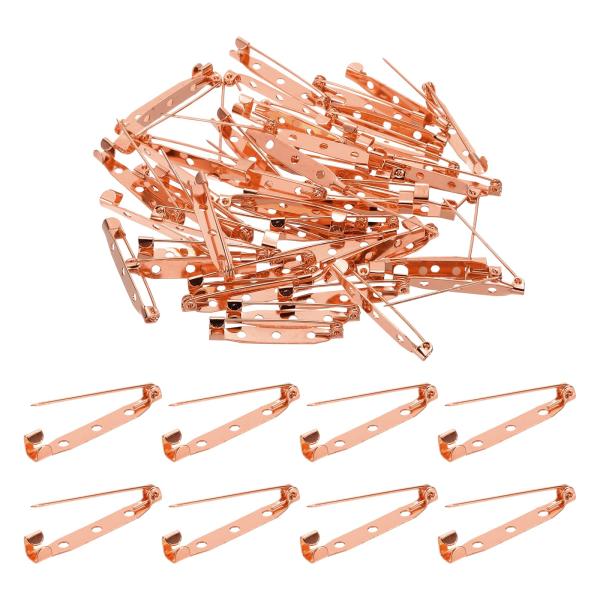 【商品概要】サイズ：15mm x 4mm / 0.59インチ x 0.16インチ（長さ×幅）；カラー：シルバー；素材：電気めっき金属；梱包リスト：100個 x ロック安全クラ スプブローチ利点：当社のブローチバックプレートは、プレミアムな電...