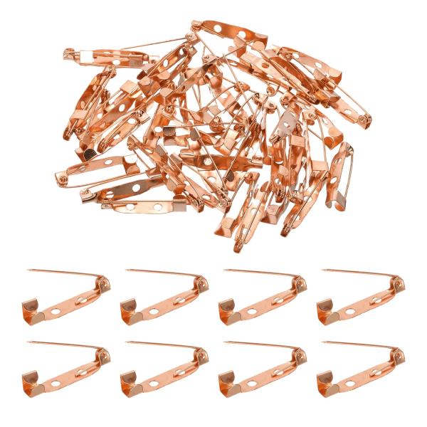 【商品概要】サイズ：15mm x 4mm / 0.59インチ x 0.16インチ（長さ×幅）；カラー：シルバー；素材：電気めっき金属；梱包リスト：100個 x ロック安全クラ スプブローチ利点：当社のブローチバックプレートは、プレミアムな電...