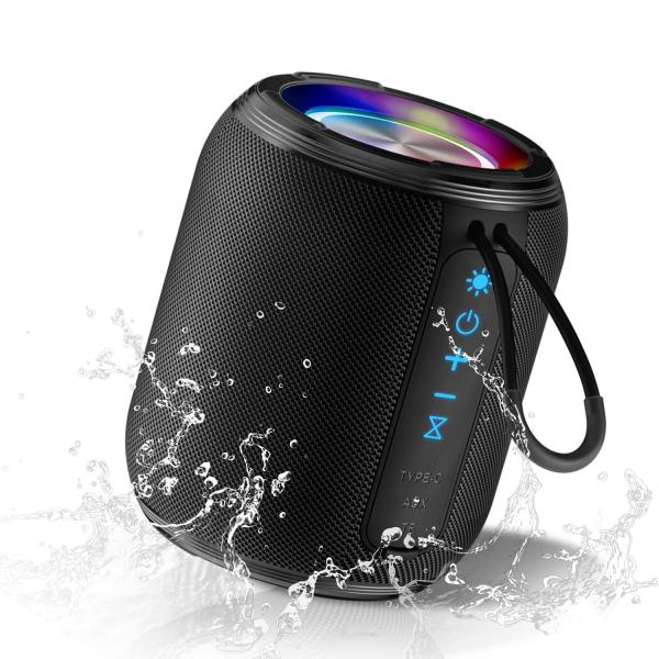 【商品概要】???♀?【Bluetooth 5.3 接続｜TWS 機能搭載】ワイヤレススピーカーは業界最新の Bluetooth 5.3 接続技術を採用し、安定した接続と高品質な音質の効率的な伝送を実現。最大伝送距離は 10 メートルに達し...