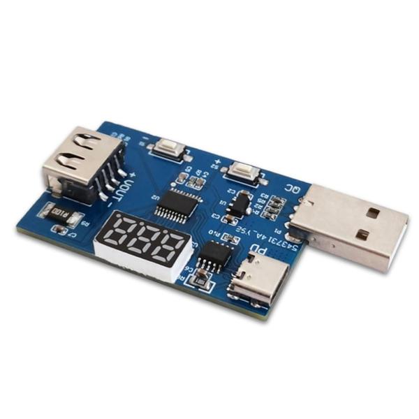 【商品概要】4. 電圧と電流の交互表示機能1. QC3.0/2.0PD3.0、3つの高速充電プロトコルをサポート3.3.6Vから20Vまでの電圧調整をサポート2. 電圧メモリ機能、電源投入時が最後に調整された電圧です5.USB タイプ A ...