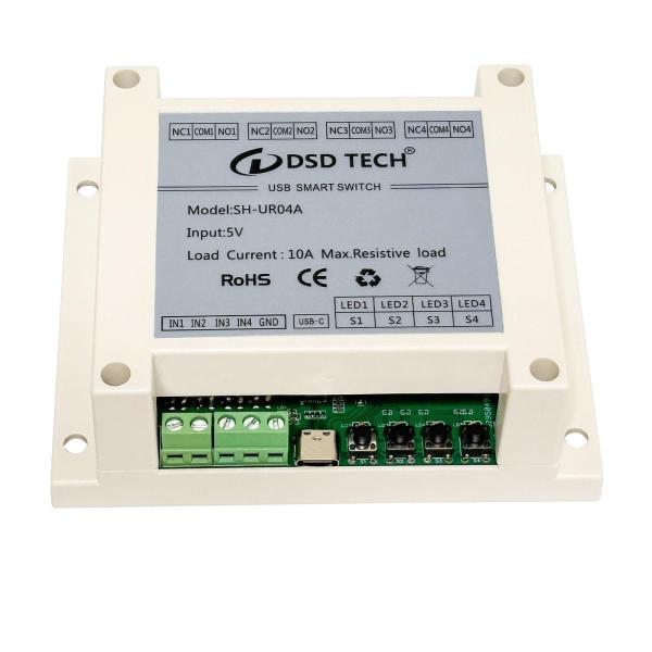 【商品概要】USB給電 &amp; プラグアンドプレイ：追加電源不要で任意のUSBポートに直接接続可能。Windows/Macで即座に4チャンネルリレー制御を開始できます。信頼性の高いシリアルインターフェース：Silicon Labs CP...