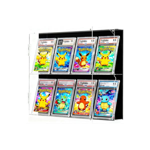 【商品概要】【トレカ ディスプレイ】この特別に設計された製品は、8 枚のグレードカードを展示することができます。??気に入りのカードを際立たせ、毎日気軽に鑑賞の楽しみを味わえるよう設計されています。カードディスプレイボックスのサイズは約 3...