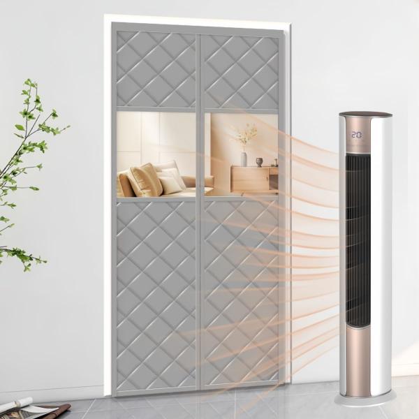 【商品概要】保温機能：寒い冬に、1つの空間領域の熱を維持して、断熱効果はとても暖かくて、冬は暖かくて、綿を充填して、防音して、騒音を下げて、防水して、磨耗に耐えます取り付け簡単：各マジックテープの後ろにバックテープがあり、裂いて適切な位置に...