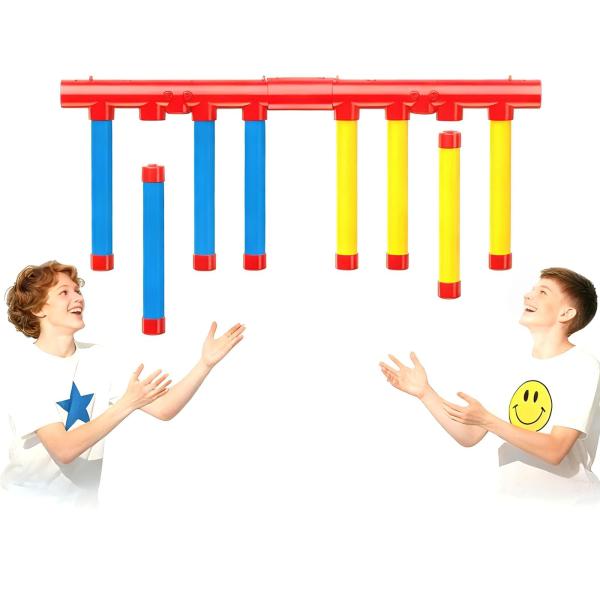 【商品概要】【最新のペア対戦版】HUAJUNが新発売のペア対戦版落ちる棒ゲームおもちゃ今登場します！今回は2人で対戦することができ、誰がより多くの棒を受けているかを競い、競技でおもちゃを楽しむことができます。2人で遊ぶのにぴったりのおもちゃ...