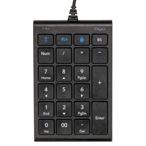 【商品概要】Zoomで使えるり割当てキー（マイク・ビデオ・挙手）を搭載オンラインミーティングやオンライン授業中にワンタッチで、すばやく切り替え反対側ポートにも接続できるケーブル長　約 80cmNumLock 非連動タイプ【商品説明】【商品詳...