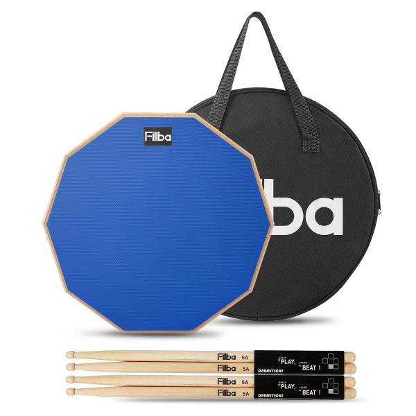 【商品概要】Fillba ドラムパッドは、すべてのドラマーに最適な練習パートナーです。高反発ゴムと堅牢なポプラ木製ベースを採用し、高密度防振クッション層と組み合わせることで、本物のスネアドラムに近いリアルな打感と演奏体験を実現しました。のド...