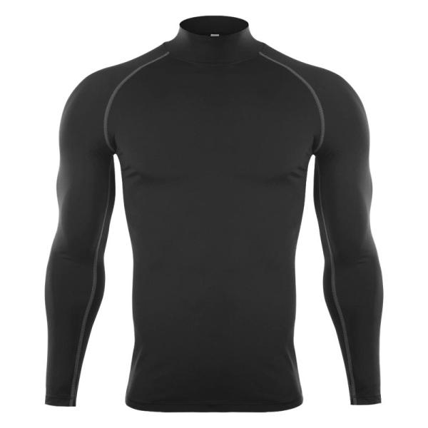 【商品名】　Barifall コンプレッションウェア メンズ 長袖 ハイネック インナー スポーツ シャツ パワーストレッチ アンダーウェア吸汗 速乾  【商品説明】　 【サイズ】　高さ : 2.80 cm　横幅 : 15.40 cm　奥行...