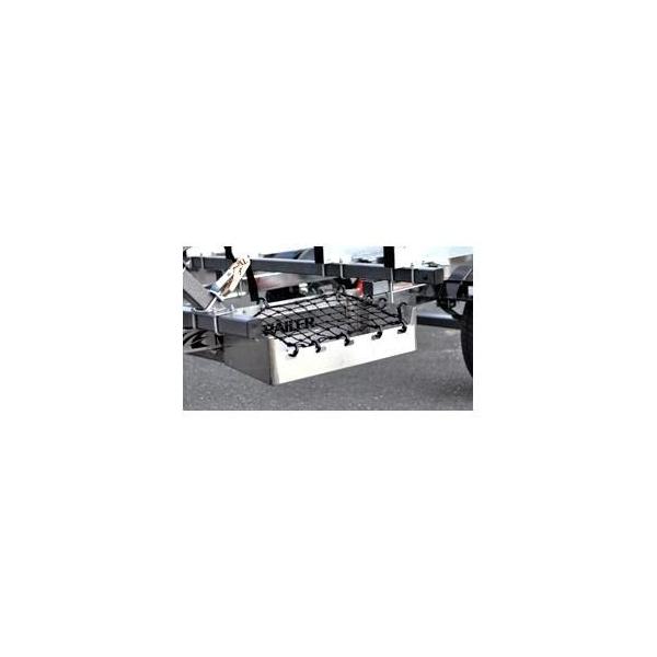 TIGHTJAPAN(タイトジャパン)　サイドストレージボックス　専用ネット付き　スチール製H:140×W:524×D:295mm ※耐荷重35kgPWCを積載したままで、出し入れしやすいので、ツールボックスやアンカー等、よく使う小物の収納...