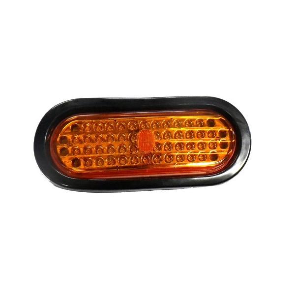 ■サイズ：約19cm×約8cm×約2.5cm■カラー：オレンジ●オーバル型LEDランプになります。ラバーグロメット付になります。※ウィンカー用ランプです。ブラストレイルの純正品になります。他のトレーラーの対応についてはわかりかねます。予めご...