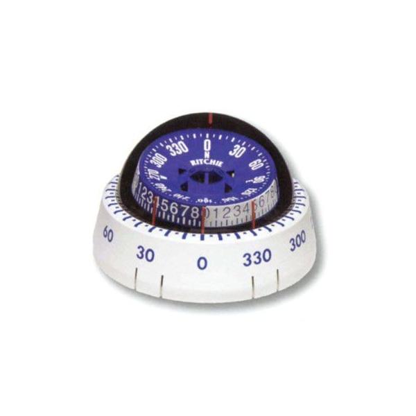 ■電圧：12V●小型ヨット用のサーフェイスマウントコンパスです。●視認性の良いカードカプセルです。●白いベゼルには目盛があり、回して方位の目安を設定しておくことが出来ます。●夜間照明無し