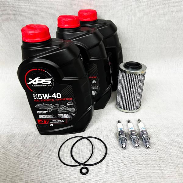 セット内容●シンセティックブレンドオイル946ml[品番：9779492]×3●社外品 オイルフィルター[品番：m-736]×1●NGK　スパークプラグ[品番：KR9E-G(296000421）]×3●社外品 Oリングセット[品番：o-se...