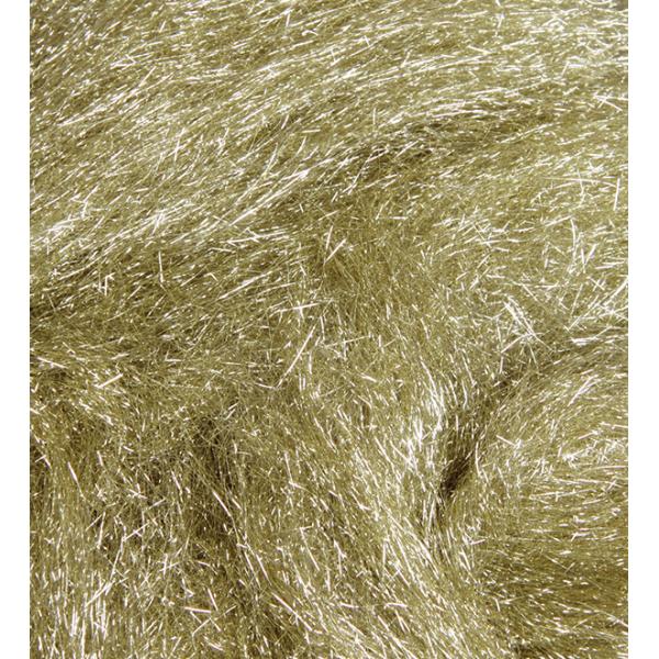 ポリエステル製のラメ繊維です。手紡ぎやフェルト作成時に繊維に混ぜて使います。約10ｇ入り