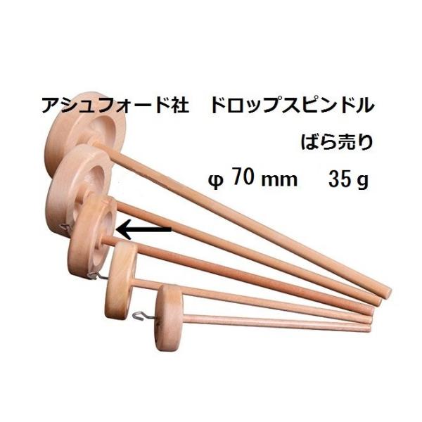 「ドロップスピンドルコレクション」と同じ品のばら売り１個販売です。直径７０ｍｍ　重さ３５ｇSo portable  Spinners have been creating yarn with drop spindles for millen...