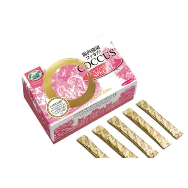 新しくなったコッカス・ゴールド・スーパーです。アドバンス腸内細菌食品コッカスゴールドスーパー従来品(缶入)は生産終了。コッカス菌を増量リニューアルされた本品・新コッカスゴールドスーパー(化粧箱入)に変わりました。新コッカスゴールドスーパーは...