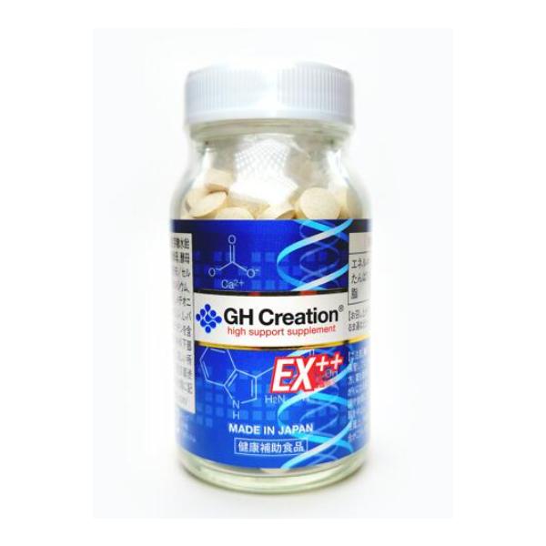 GHCreationEX++にリニューアルしました【原材料】還元麦芽糖水飴(国内製造)、コラーゲンペプチド、デキストリン、乾燥酵母、酵母(亜鉛含有)、卵黄蛋白加水分解物、α-GPC加工粉末/セルロース、ステアリン酸Ca、微粒酸化ケイ素、サン...