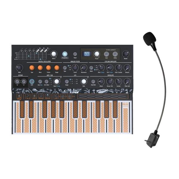 ■店舗在庫あります！即納可能!!■他の何にも似ていないシンセサイザーMicroFreakは異彩を放ち、ミュージシャンの好奇心をかき立てる他とは違う楽器です。ウェーブテーブルやデジタル・オシレーターとアナログ・フィルターとの融合、ユニークなポ...