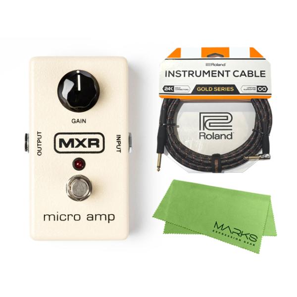 ギター＆ベースプレイヤー必携の定番ブースターMXR MICRO AMPは、シンプルながら多用途なクリーン・ブースター・ペダルです。ギターやベースの音量を最大26dBまでブーストできるため、音色に変化を加えず、純粋に音量を上げることが可能です...