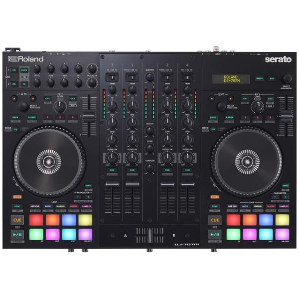 ■店舗在庫あります！即納可能!!■DJ-707Mは自前のPAを使った時もライブ会場のPAでも、ローランドのデジタル・オーディオ・コンソールのDSPの力により、大音量でクリーンなサウンドを実現します。またラップトップのフリーズや、ゲストプレー...