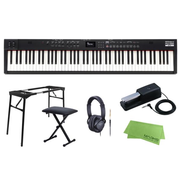 RD-88 EX は、拡張サウンドと優れた演奏性を備えた RD ならではのプレミアムなステージ・ピアノを体感できます。<BR>SuperNATURAL および ZEN-Core サウンド・エンジンと、表現力豊かな PHA-4 ハ...