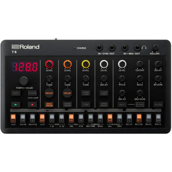 ■店舗在庫あります！即納可能!!■T-8 は、エレクトロニック・ミュージックのビートメイクをお手軽に楽しめるビート・マシンです。エレクトロニックミュージックに幅広く使われるリズム・マシンTR シリーズのドラム・サウンドと、TB-303 のベ...