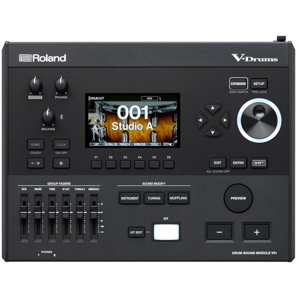 『V51』はV-Drums 5シリーズの心臓部、Roland V-Drums ミドル・クラスの新しい指標となる音源モジュールです。フラッグシップ音源モジュール『V71』と同じサウンド・エンジンを搭載。DW をはじめとするプレミアム・マルチレ...