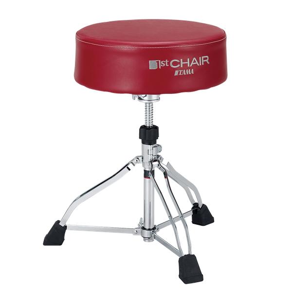 ■店舗在庫あります！即納可能!!■トラディショナルな形状ながら、シートのサイズを直径約380mm、厚み約130mmと大きめに設定した”XLサイズ”の丸座シートと、新3脚ベースを組み合わせた1st Chairドラムスローン。シート内には少し硬...
