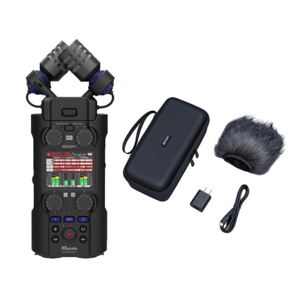 『H5studio』は、スタジオクラスの高音質録音を約束する、ZOOMハンディレコーダーの最新ラインナップです。映像や音楽のプロユースに応えるハイエンドなレコーディング機能を、取り回しのよいハンディサイズで提供します。最高192kHzサンプ...