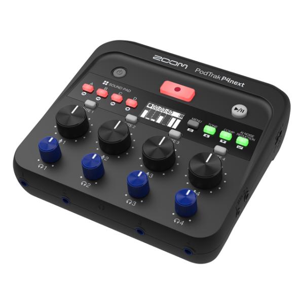 『PodTrak P4next』は、ポッドキャスト収録やライブ配信に求められる機能をコンパクトにまとめたUSBオーディオ機能付きのマルチトラックレコーダーです。マイク本来の性能を最大限に引き出す、最大70dBの高ゲイン／EIN-125dBu...