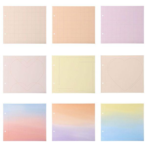 カラー台紙やデザイン入りのリフィルを組み合わせて、めくるたびに楽しいアルバムを作れるコレクション「デコラ」。スクラップ台紙アルバム用リフィルから、グリッドやハートなどのシンプルなラインがおしゃれなデザインや、鮮やかなグラデーションが一層特別...