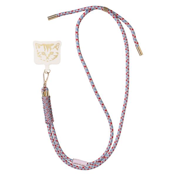 フランスの人気ブランド「ポール ＆ ジョー」の「スマートフォンストラップ」です。スマートフォンだけを身軽に持ち歩きたいという方にぴったりなアイテム。お持ちのスマホケースとスマートフォンの間に、ストラップを挟むように装着するだけでOK。鮮やか...