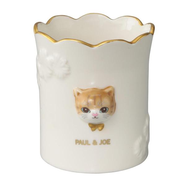 フランスのファッションブランド「PAUL &amp; JOE（ポール &amp; ジョー）」の、ペンや文房具をすっきり収納できる「ペンスタンド」。陶器ならではのなめらかな質感と上品な光沢が、デスクまわりをエレガントに彩ります。デザインは、ク...