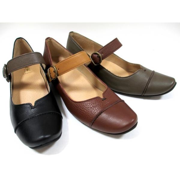 ■■商品紹介 ■■カジュアルテイストのストラップパンプスは、ローヒールで歩きやすさの叶うアイテム。  甲の部分のストラップは隠しゴムが入っているので、そのままサッと履けます◎ 流行に流されないスタンダードなアイテムはONにもOFFにも活躍し...