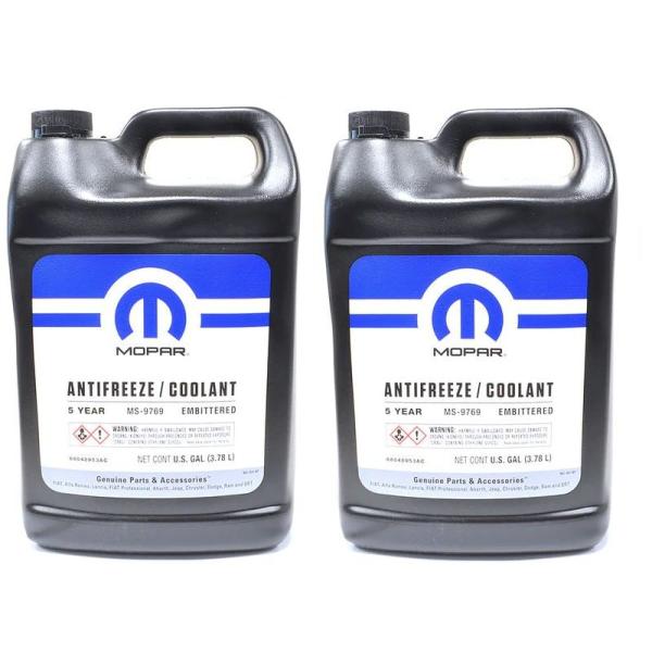 MOPAR純正  ロングライフクーラント　希釈タイプ(薄めて使用するタイプです) (MOPAR 5YEAR 1GAL LLC)お取り扱いに関しましては万全の注意の上、プロショップ等へご依頼ください。クライスラー・ジープ・ダッジ純正指定ケミカ...