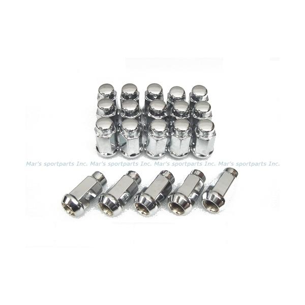 参考車輌：1996〜2002y　シボレー エクスプレス　＆　GMC サバナ　等の５穴用　14x1.5(14x1.50) 社外ホイール用 テーパーナットSETナットサイズ：全長約48mm　二面幅(レンチサイズ)：19mmソケット車種別の適合に...