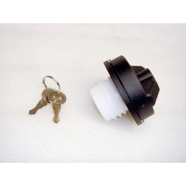 キー付きガスキャップ（フューエルロッキングキャップ）《シリアルナンバーで正確な年式および形状・サイスの確認が必要です。》※掲載写真の形状の物を1個お届けいたします。（鍵2個付き）形状：ネジタイプご購入の注意：キャップの厚みが注ぎ口から約38...