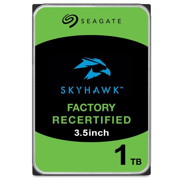 メーカー：Seagate（シーゲイト）型番：ST1000VX013シリーズ：SkyHawk容量：1TBフォームファクター：3.5インチインターフェース：SATA 6Gb/s回転数：5400rpmキャッシュ：256MB記録方式：CMR用途：監...