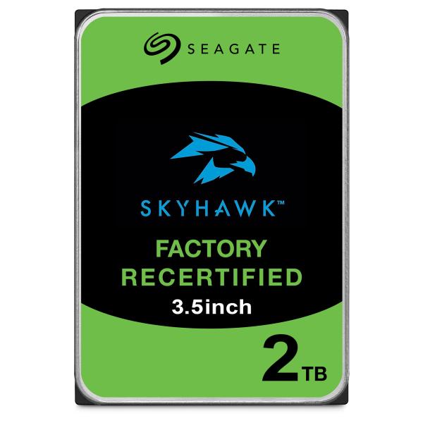 メーカー：Seagate（シーゲイト）型番：ST2000VX012シリーズ：SkyHawk容量：2TBフォームファクター：3.5インチインターフェース：SATA 6Gb/s回転数：5400rpmキャッシュ：256MB記録方式：CMR用途：監...