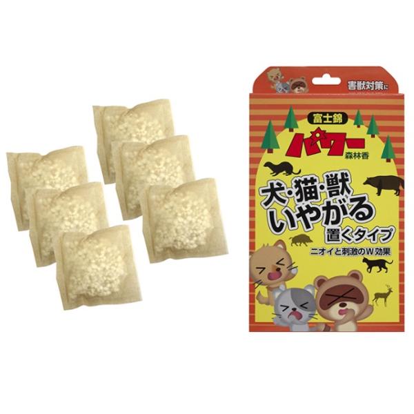 内容：10gX6P●特徴犬・猫・獣の、門柱・畑・花壇・プランターなどへのマーキングや糞害、ゴミあさり防止。薬剤は天然成分配合の為、人にやさしく、害獣などを傷つける事無く寄せ付けなくする事が出来ます。置くタイプなので、ピンポイントに長期間効果...