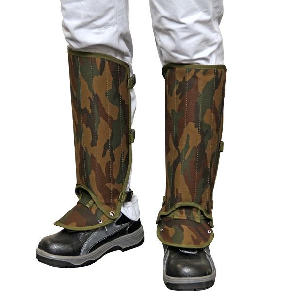 生地の内側に金属板を仕込んだプロテクターです。<br>軽量で爽やかな帆布製の『鎧』です。<br>グラインダー・ドリル・ハンマー作業中の飛来物などから手足を守ります。<br><br>すねから足の...