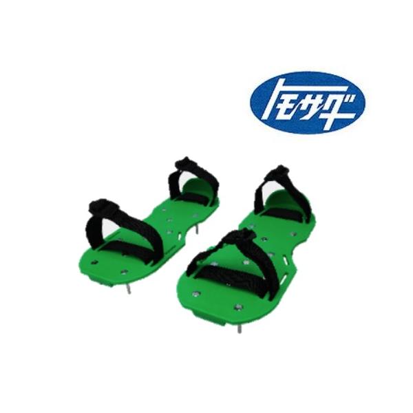 安全靴でも履きやすい！特徴●プラスチック製で軽量化。●素材がしなやかで歩く足にフィットします。●従来品に比べ、ピン数を大幅に増やしました。●安定感があり楽に歩行できます。●軽くて切れにくいバンドを採用。（ベルト固定式）Sピン仕様（約35ｍｍ...