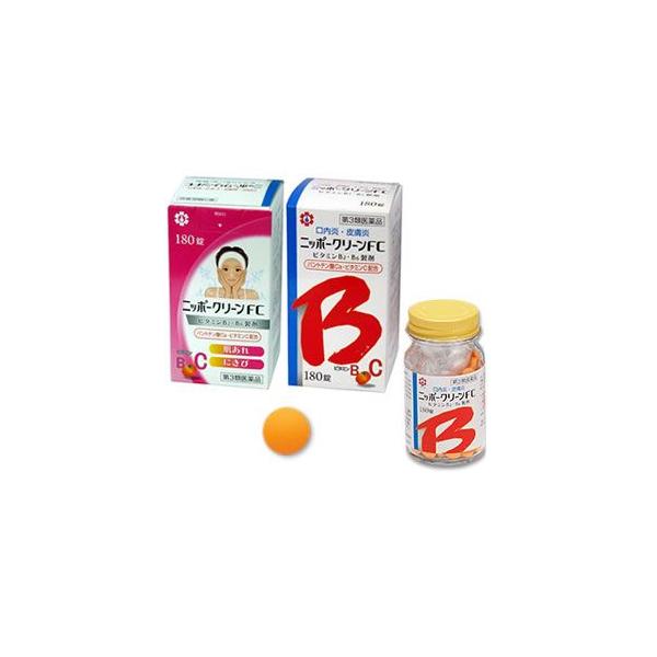 フィルムコーティングにリニューアル！ニッポークリーンFCは、にきび、肌あれ、口内炎に、ビタミンB2、B6主薬製剤です。