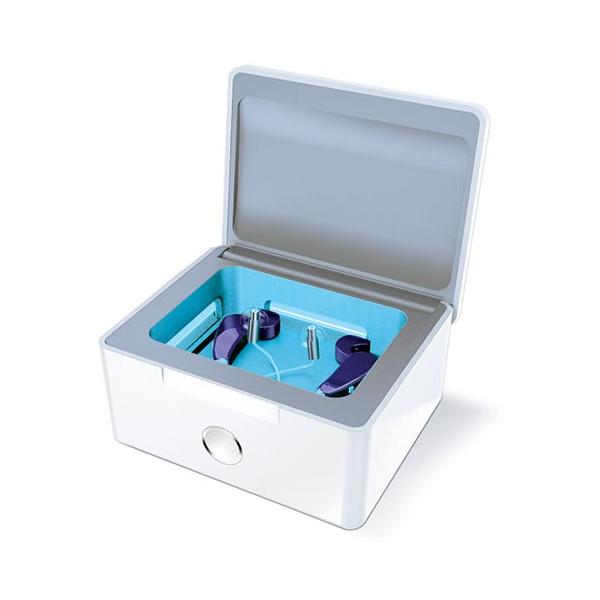 大切な補聴器を長くお使いいただくために！乾燥・UV除菌が出来る補聴器のケア用品です。