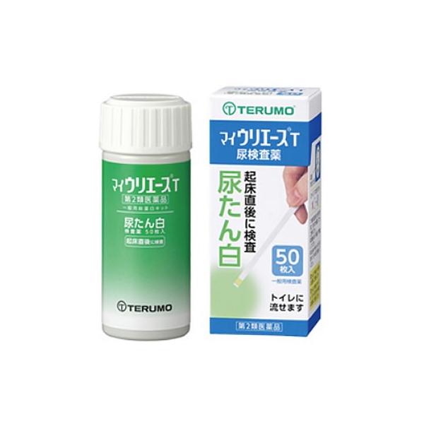 マイウリエースT50枚入は、尿たん白チェックを家庭で素早く、かんたんに。毎日の体調チェックにお役立てください。
