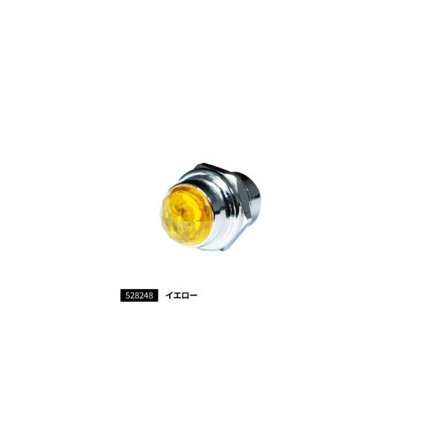 ■サイズ　20mmΦ×高さ27mm、ネジ部外径16mmΦ■材質 本体：スチール/クロームメッキ、 レンズ：PC、 ナット：アルミ/クロームメッキ■定格 DC24V　約20ｍA　約0.5W