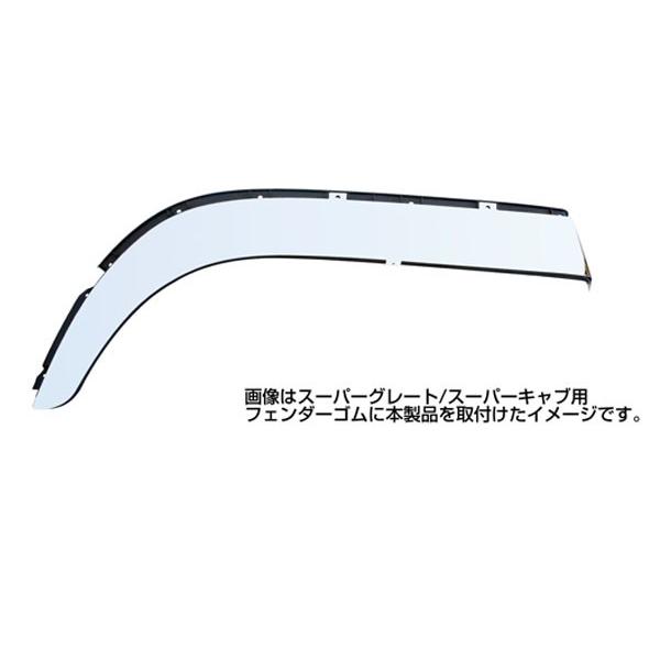 ■材質：ステンレス■付属品：両面テープ　/　ボルトナット■コーキング作業等をきちんと行い本製品とフェンダーゴム部分が滑落しないようお取付けください。※本製品はステンレスのカバーのみとなります。フェンダーゴムは付属いたしましせん。※車両グレー...