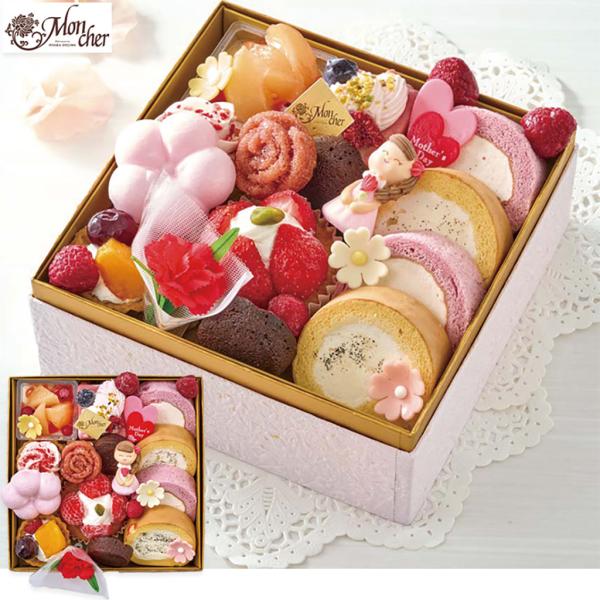 定番のミニロールケーキをはじめ職人こだわりの華やかなミニスイーツが勢揃い。いろいろな種類のおいしさを味わいたい方におすすめです。●商品内容ミニロール（バニラ・ベリー）×各２、フィナンシェショコラミニ×２、ムースピスタチオルージュ、桃プリン、...