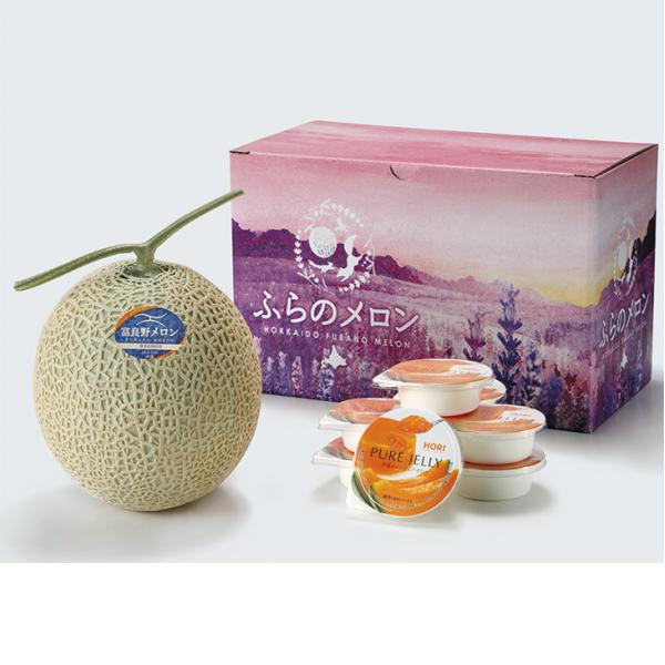 北海道を代表するブランドメロン「ふらのメロン」と北海道銘菓ＨＯＲＩの「夕張メロンピュアゼリー」をセットにしました。●商品内容優品２Ｌサイズ１玉（１．６ｋｇ）、ピュアゼリー８０ｇ×８個●承り期間：8月4日15：00まで●ヤマト運輸にて配達いた...
