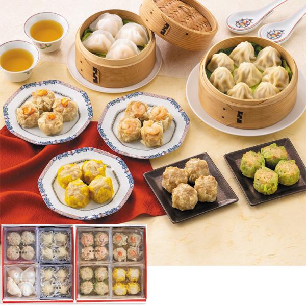 ●商品内容重慶焼売４個入×１、小籠包４個入×２、蝦仁餃子４個入×１、海老焼売４個入×１、蟹焼売４個入×１、野菜焼売４個入×１、いか焼売４個入×１●割引情報（表示価格は税抜）【ネット割】カタログ掲載価格（黒字）5,300円　⇒　販売価格4,7...